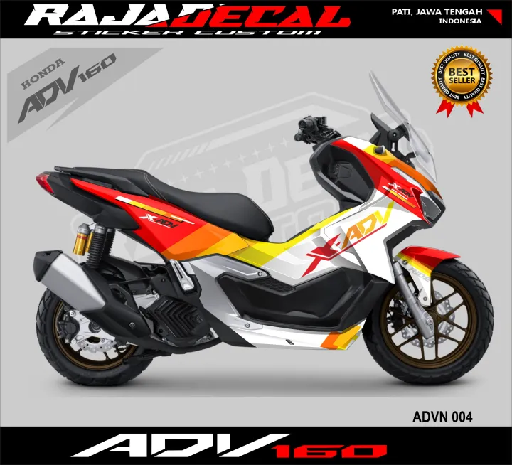 Modifikasi Honda ADV 160 2022-Stiker Dekal ADV 160 Disain Motif XRide ...
