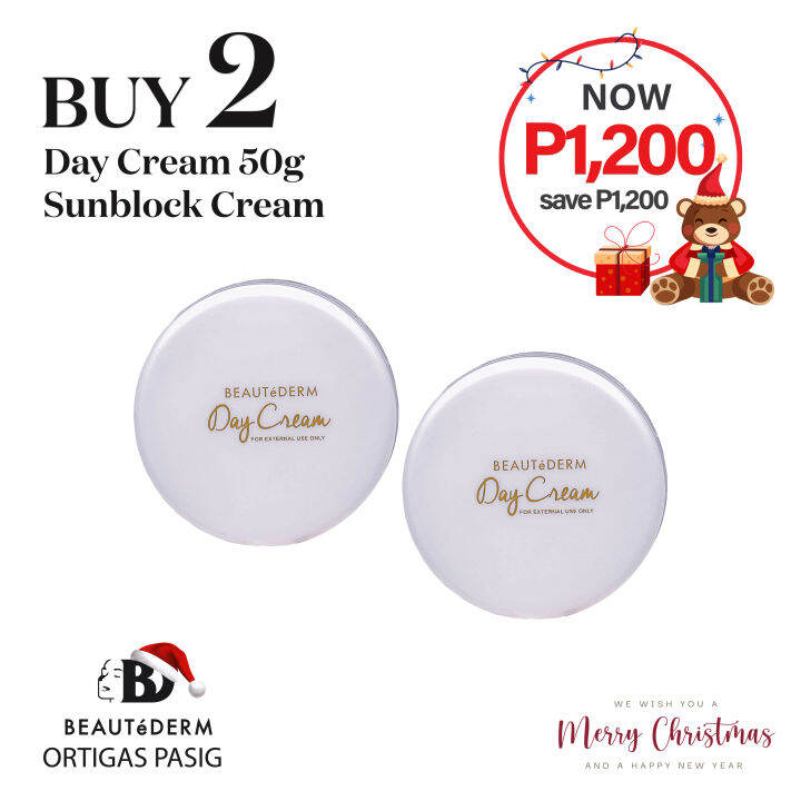BUY 2 Beautederm Day Cream Facial Sunblock Cream Spf50 50g | Lazada PH