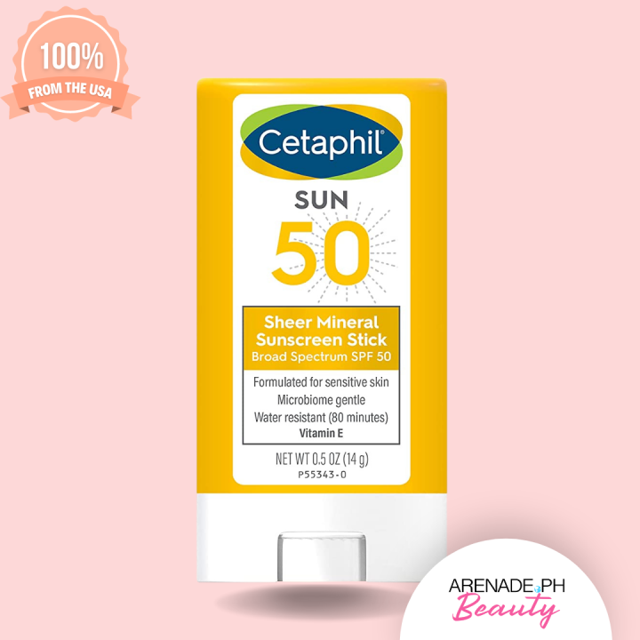 Cetaphil Sheer Mineral Sunscreen Stick Broad Spectrum SPF 50 - 14g ...