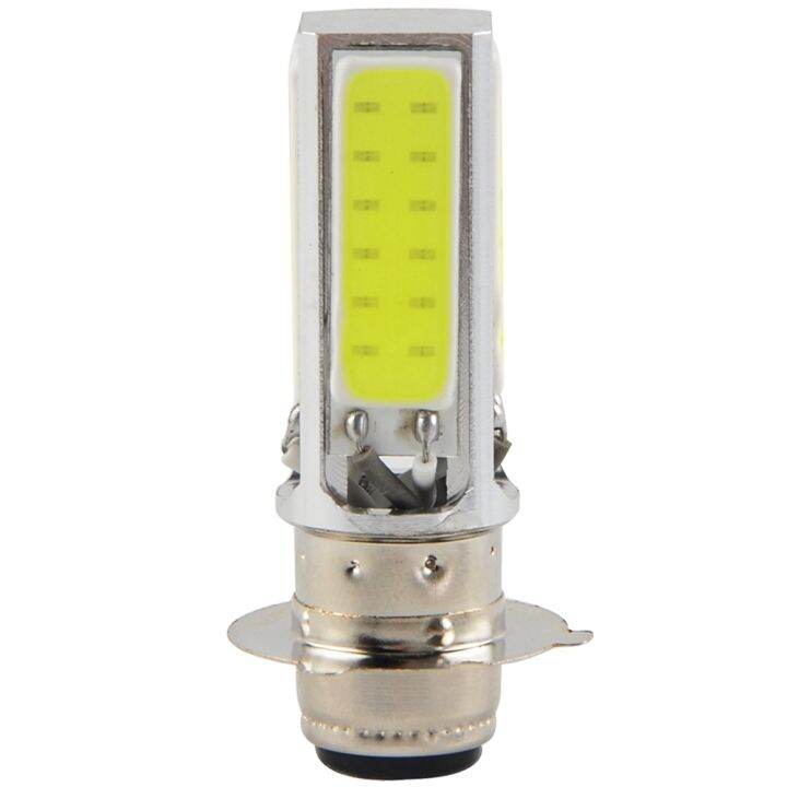 1x P15D-25-3 LED ไฟหน้าหลอดไฟ12V 6000K สีขาวรถจักรยานยนต์ A ไฟอุปกรณ์ ...