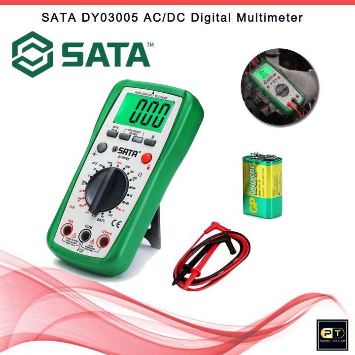 SATA DY03005 AC/DC Digital Multimeter | Lazada