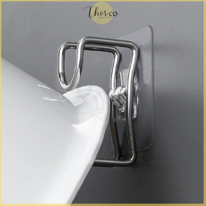 Thorco 4.0mm thickness stainless steel wall mounted basin hook/holder ...