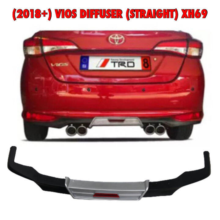 CPS 2018 2019 2020 2021 2022 2023 Toyota Vios Car Rear Bumper Diffusers ...
