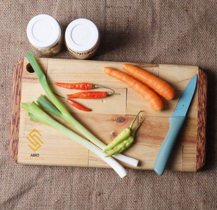 Talenan kayu pinus estetik talenan kayu talenan dapur kayu talenan ...