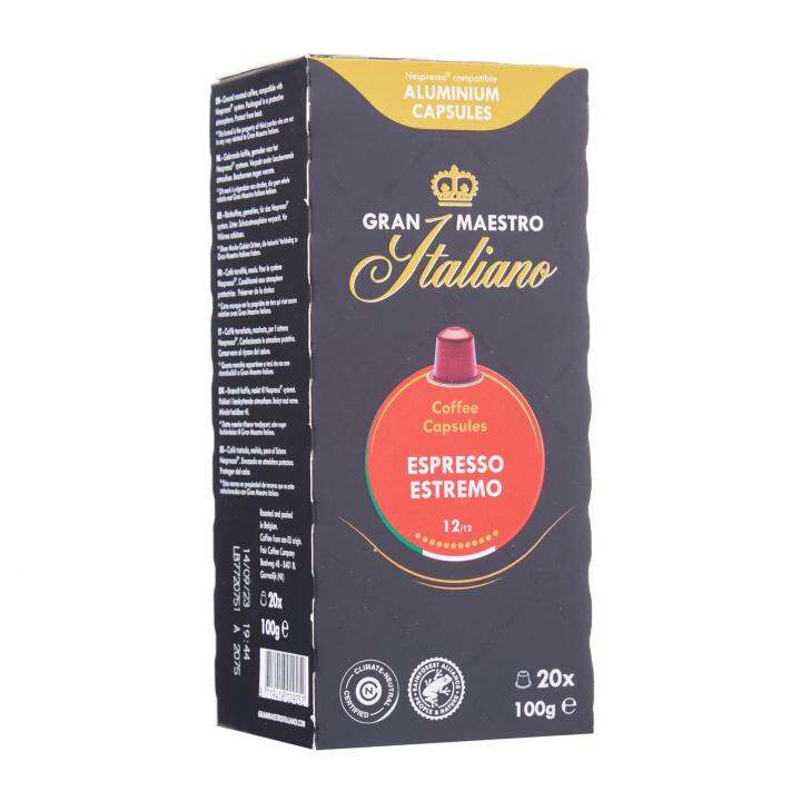 Gran Maestro Italiano Nespresso Combatible Capsules Espresso Estremo | Lazada Singapore