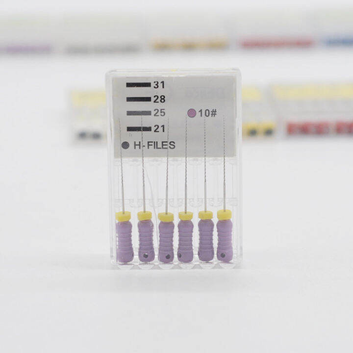 Dental Endodontic Root Canal H Files (Hand Use) 25mm model #10 For ...