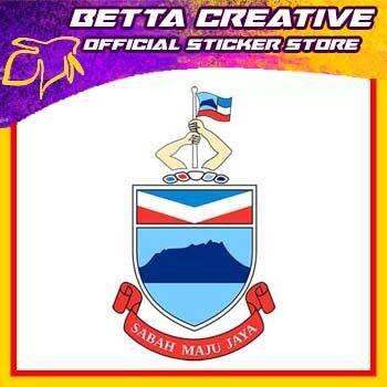 Bumper Sticker Jata Sabah SMALL [ Betta Creative ] | Lazada