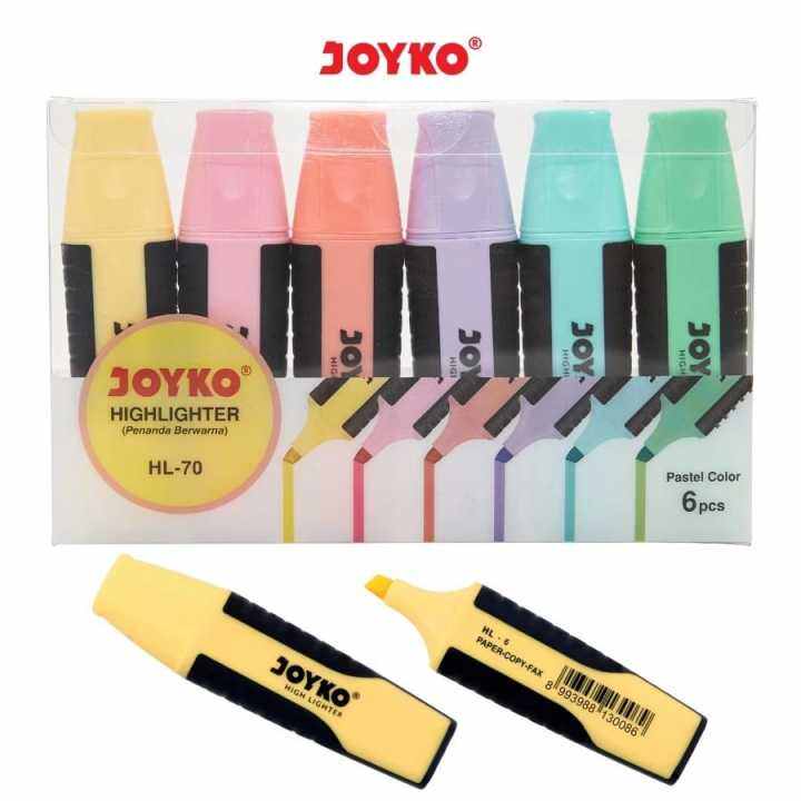 stabilo Jokyo Highlighter Penanda Berwarna Merek Joyko HL-70 Pastel Color per 1PCS | Lazada ...