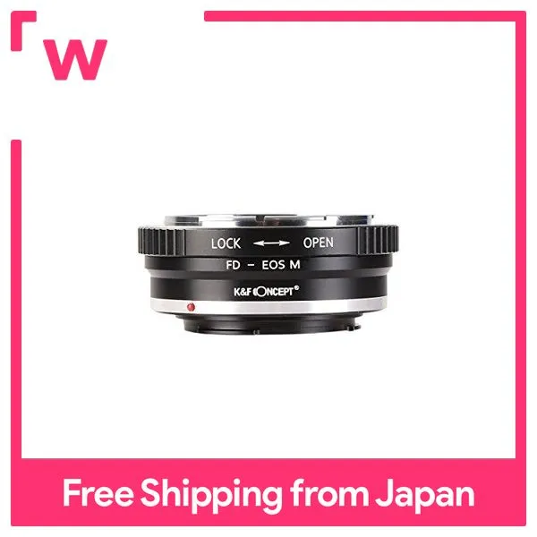 K & F Concept® Mount Adapter Canon FD Mount Lens-Canon EOS M Series Camera Body Compatible Lens ...