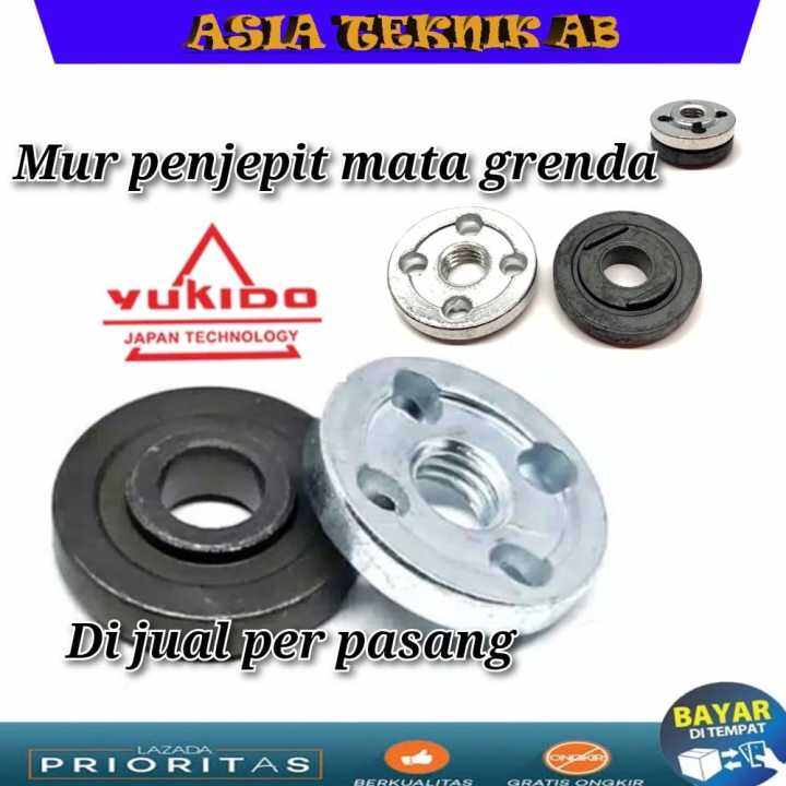 Collet Nut Gerinda Mur penjepit Mata Gerinda Tangan 4 inch Mur Kunci ...
