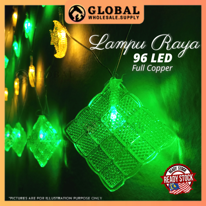 [PROMO RAYA] 96L Net Moon Star and Ketupat Hari Raya Aidilfitri LED ...
