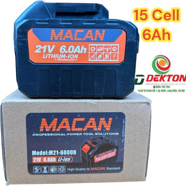 Pin 15 Cell MACAN Chân pin phổ thông dùng cho máy khoan, máy mài, chất ...