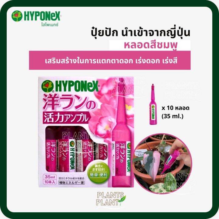 ปุ๋ยปัก ปุ๋ยHyponex (สีชมพู) ไฮโปรนิกส์ ปุ๋ยเร่งโต เสริมสร้างความแข็งแรงของพืช ไม้ดอก นำเข้าจาก ...