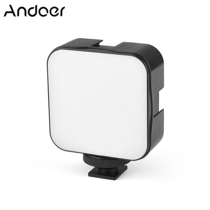 Andoer YELANGU LED01 Mini LED Video Light Photography Fill-in Lamp 6500K Dimmable 5W with Cold ...