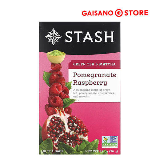 Stash Pomegranate Raspberry Green Tea 18'sx1.2oz | Lazada PH