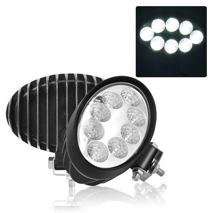 1x Black Oval LED Work Lamp Fog Light 5inch For Truck OffRoad Tractor ...