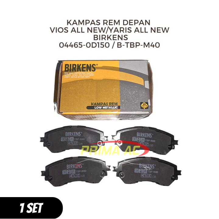 KAMPAS REM DEPAN VIOS ALL NEW YARIS ALL NEW BIRKENS 04465-0D150 B-TBP ...