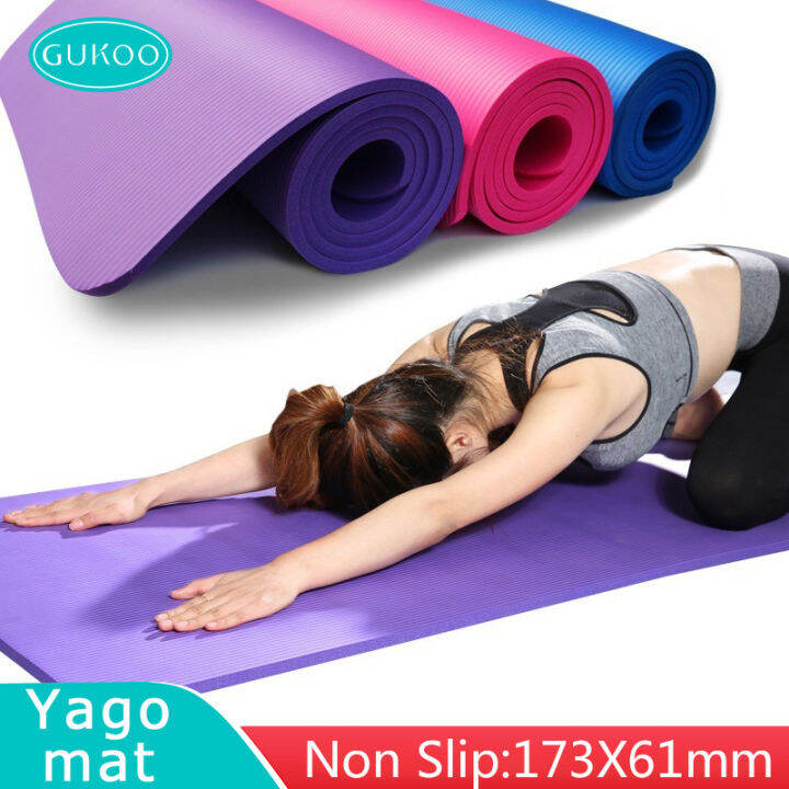 Yoga Mat Exercise With Carrying Strap 173X61mm | Lazada PH