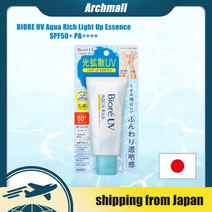 Biore UV Aqua Rich Watery Light Up Essence SPF50+ PA++++ 70 g [100% ...