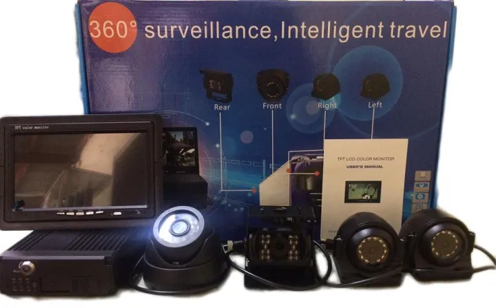 H264 4CH 720P Mobile DVR kit , 7inch display screen, Detachable 2.5HDD ...
