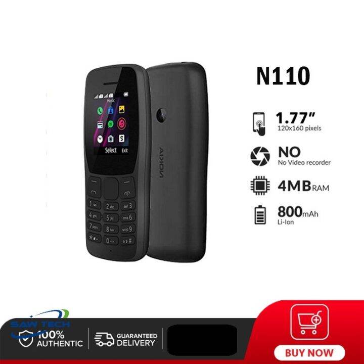 NOKIA N110 ORIGINAL BASIC KEYPAD PHONE DUAL SIM | Lazada PH
