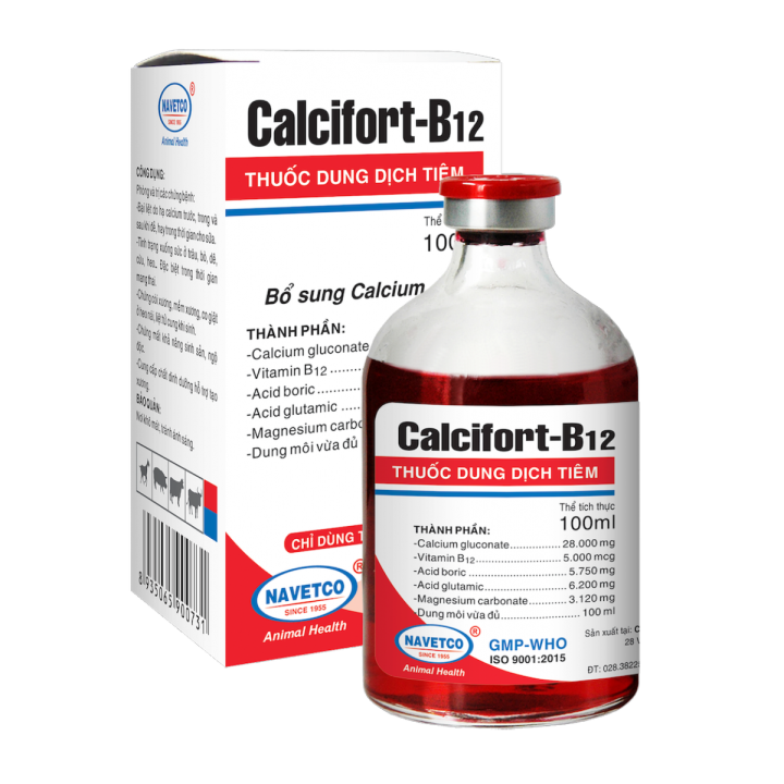 Navetco - CALCIFORT-B12 (100ml) - thuốc tiêm bổ sung vitamin dành cho ...