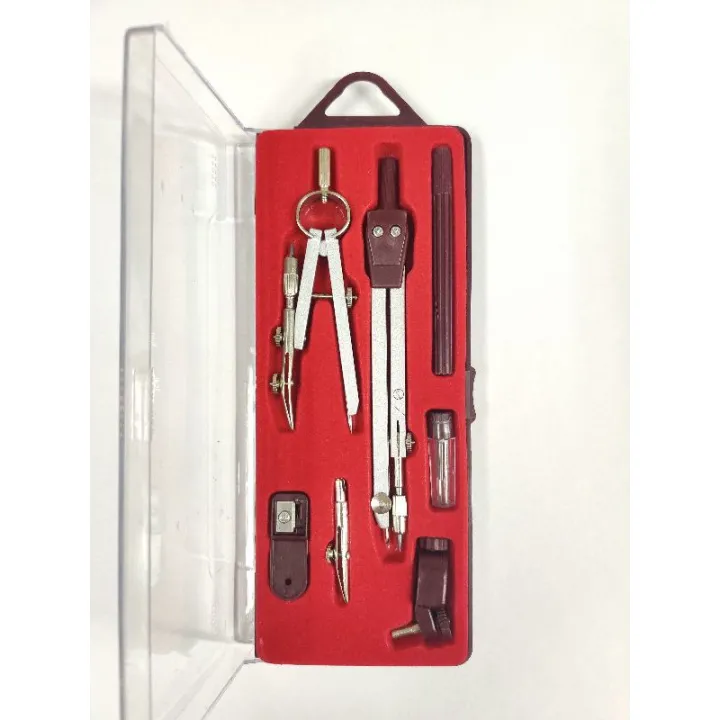 Professional Drawing Compass 7pcs Red | Lazada PH