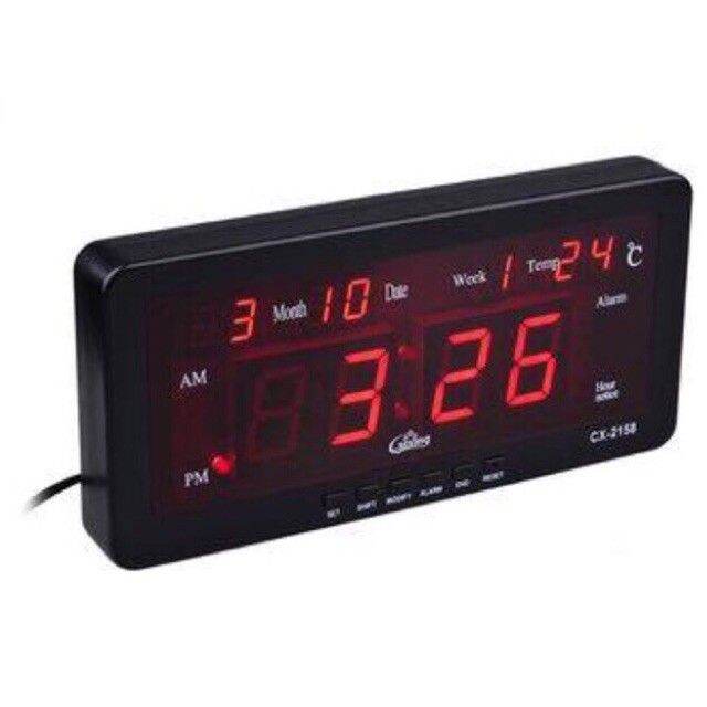 Caixing CX-2158 Digital LED Alarm Clock (Black) | Lazada PH