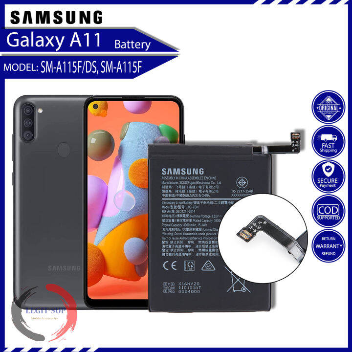 Samsung Galaxy A11 Battery A115, SM-A115, Model: HQ-70N 4000mAh ...