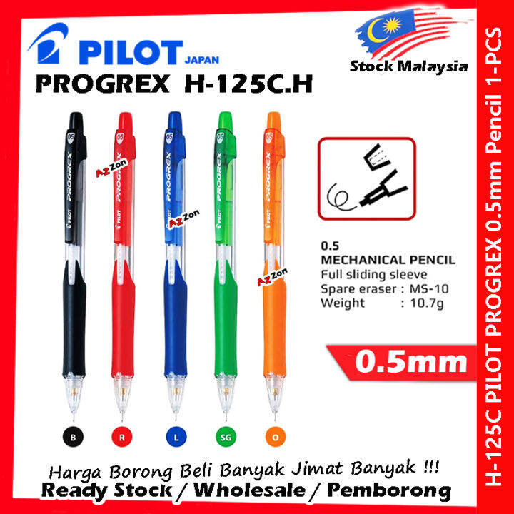 PILOT JAPAN PROGREX 0.5 / 0.7mm Mechanical Pencil #H-125 #H-127 #PILOT ...
