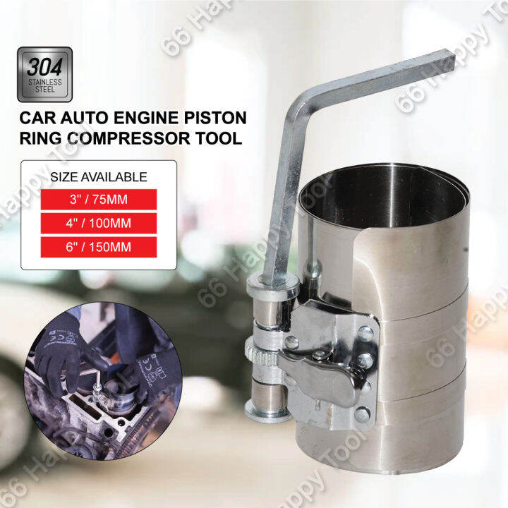 Automotive Piston Ring Compressor Tool 3" / 4" / 6" inch Installer Car ...