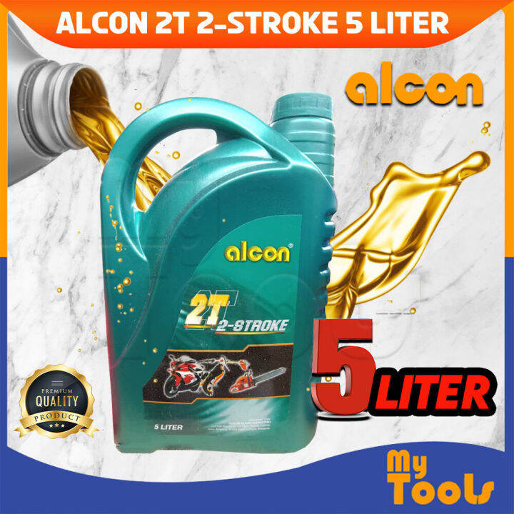 Mytools Alcon 5 Litre 2T 2 Stroke Engine Oil (Made in UAE) | Lazada