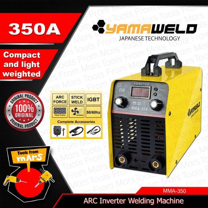 YAMAWELD 350A Portable Inverter Welding Machine ARC MMA STICK Welder ...