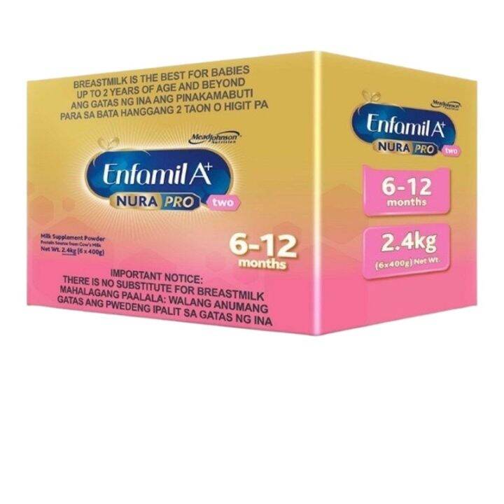 Enfamil A Two NuraPro 1.2kg 1.8kg 2.4kg Milk Supplement Powder for 6-12 Months | Lazada PH