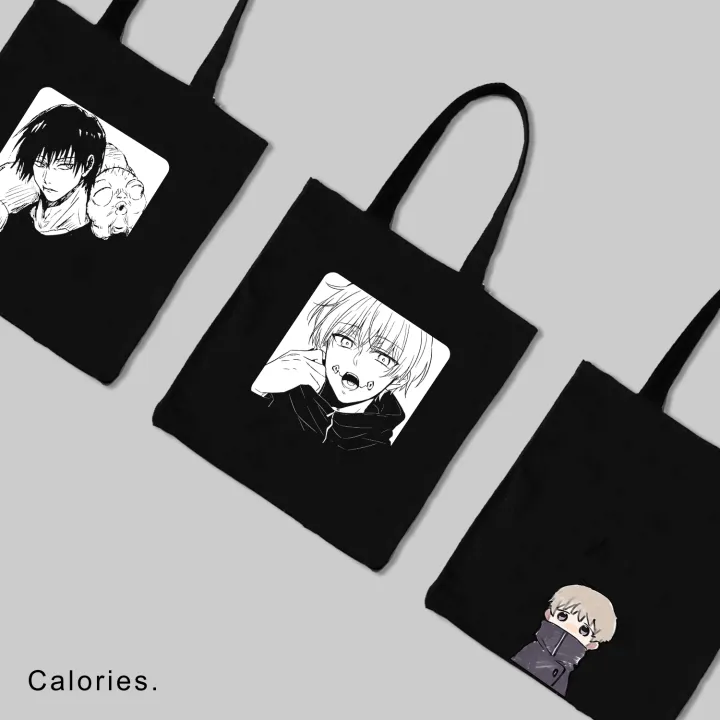 Totebag Hitam anime Jujutsu kaisen inumaki gojo satoru toji #htjk ...