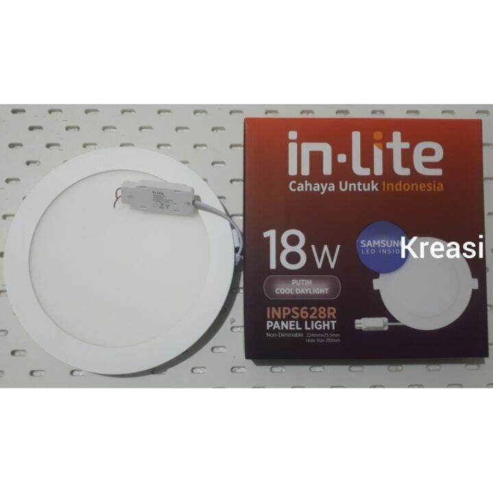 INLITE DOWNLIGHT LED PANEL LAMPU INBOW 18W IN-LITE INPS628R - PUTIH ...