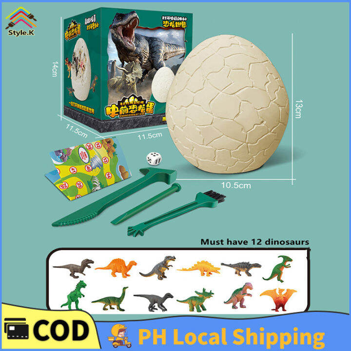 Dinosaur Fossil Egg Digging Kit Giant Dinosaur Egg Discovery Dinosaur ...