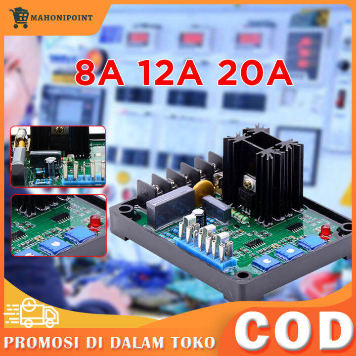GAVR AVR Modul Universal Genset CF Voltage Stabilizer 8A 12A 20A Generator Penstabil Tegangan ...