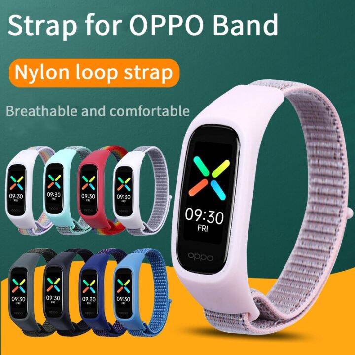 สายไนลอนสำหรับ OPPO สายข้อมือสำหรับเปลี่ยนปรับกีฬา Loop Watch สายรัดข้อมือระบายอากาศสำหรับ ...