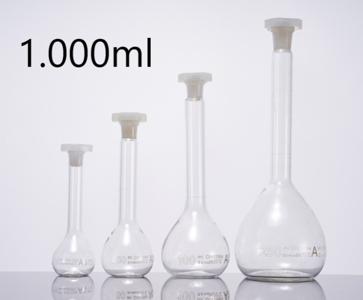BOMEX Volumetric Flask Plastic Stopper/ Labu Ukur Tutup Plastik 1000 ml | Lazada Indonesia