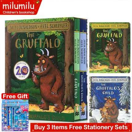 2Pcs Original Children Popular Books The Gruffalo Bb & Child BB Board ...