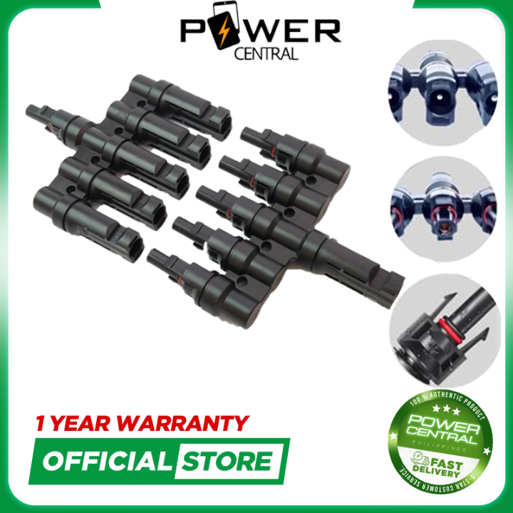 MC4 1500V Parallel Solar Panel Connector T Branch 1 to (2,3,4) 1 x Male ...