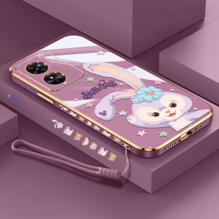 OPPO A58 4G A78 2023 A98 5G Luxury Cute Stellalou Casing Square Edges ...