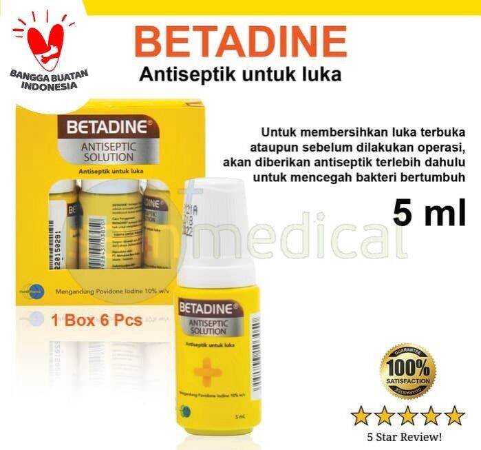Betadine Antiseptic Solution 5 ml PERPCS | Lazada Indonesia