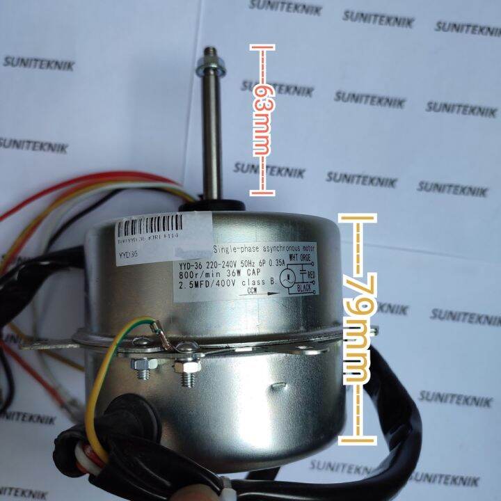 DINAMO KIPAS AC OUTDOOR UNIVERSAL PUTARAN KIRI 36 WATT - MOTOR FAN AC ...