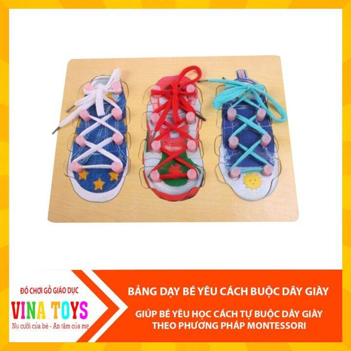 Đồ Chơi Cho Bé Bộ 3 Ghép Hình Và Học Cách Xỏ Dây Giày Giúp Phát Triển ...