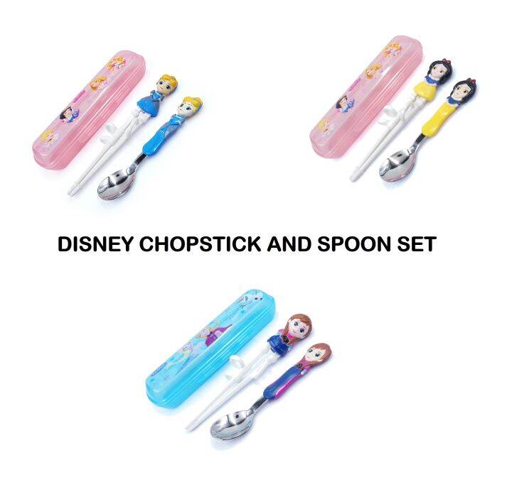 Children Tableware – Authentic Disney Chopsticks & Spoon Box Set ...