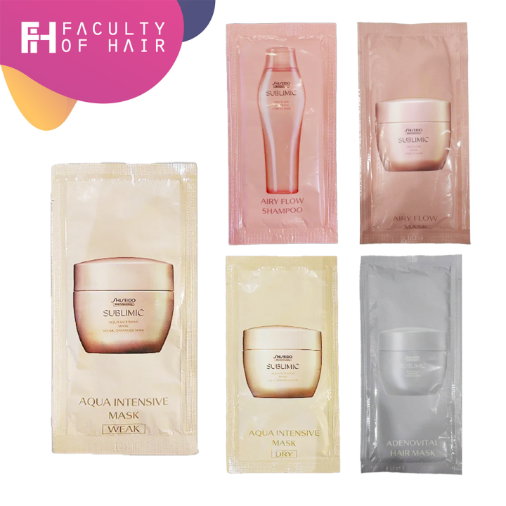 Shiseido Sublimic Shampoo / Mask Travel Size Sachet 10ml/14g | Lazada