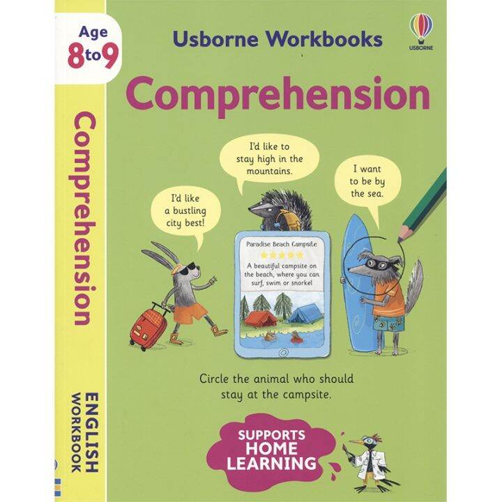 Usborne workbook comprehension English reading comprehension exercise ...