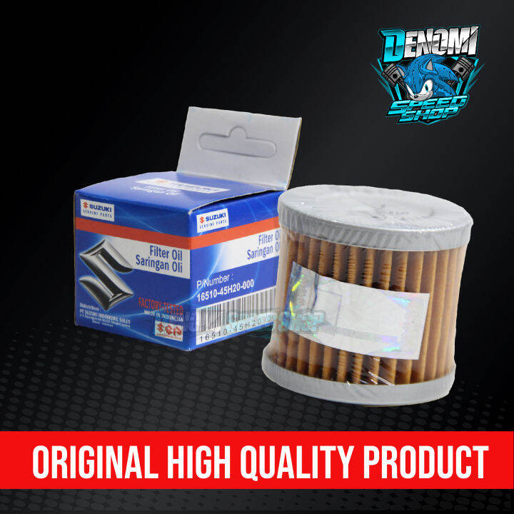 Filter Saringan Oli Suzuki Satria Fu Karbu Injeksi Gsx 150 Shogun 125 Smash Original SGP 16510 ...